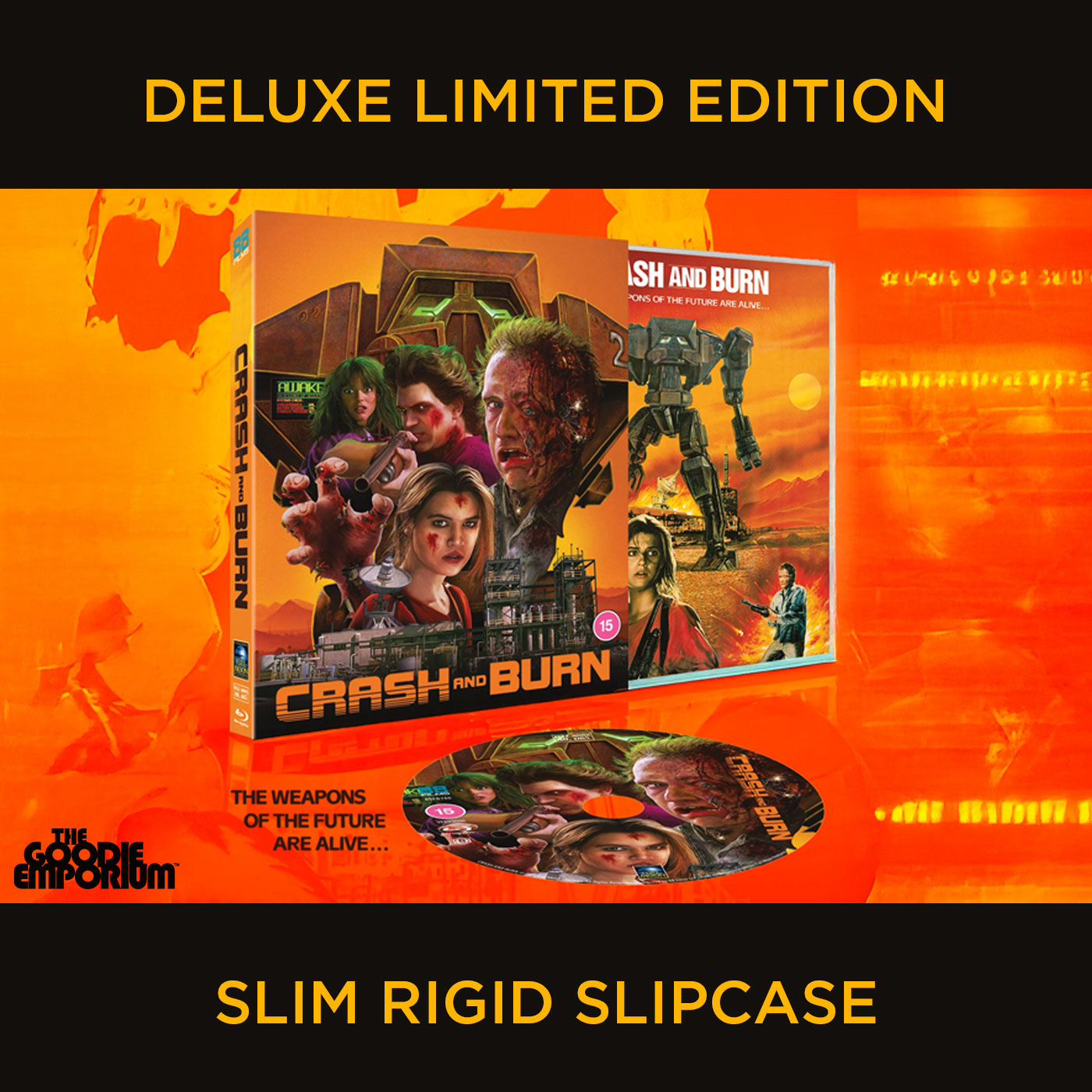 Crash and Burn Blu-ray Robot Jox 2 88 Films Charles Band Full Moon Bil ...