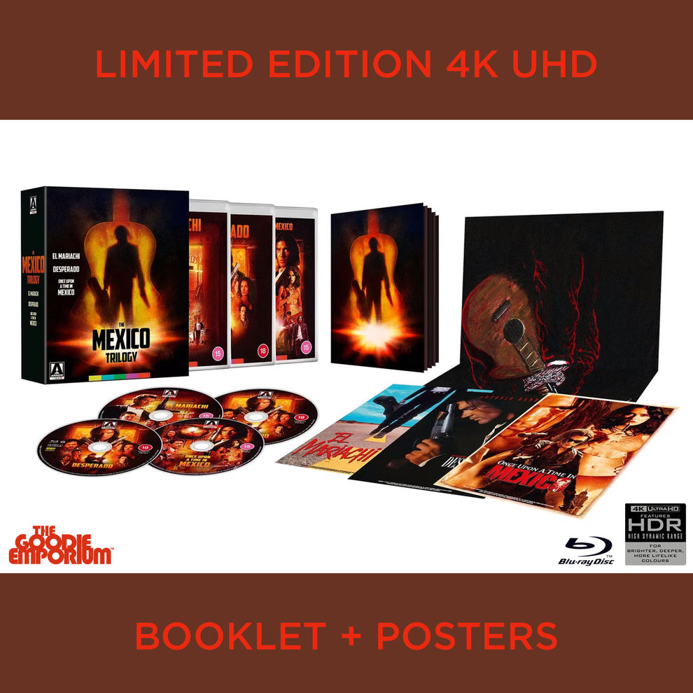Mexico Trilogy El Mariachi Desperado 2 3 UHD 4K Region B Blu-ray Arrow ...